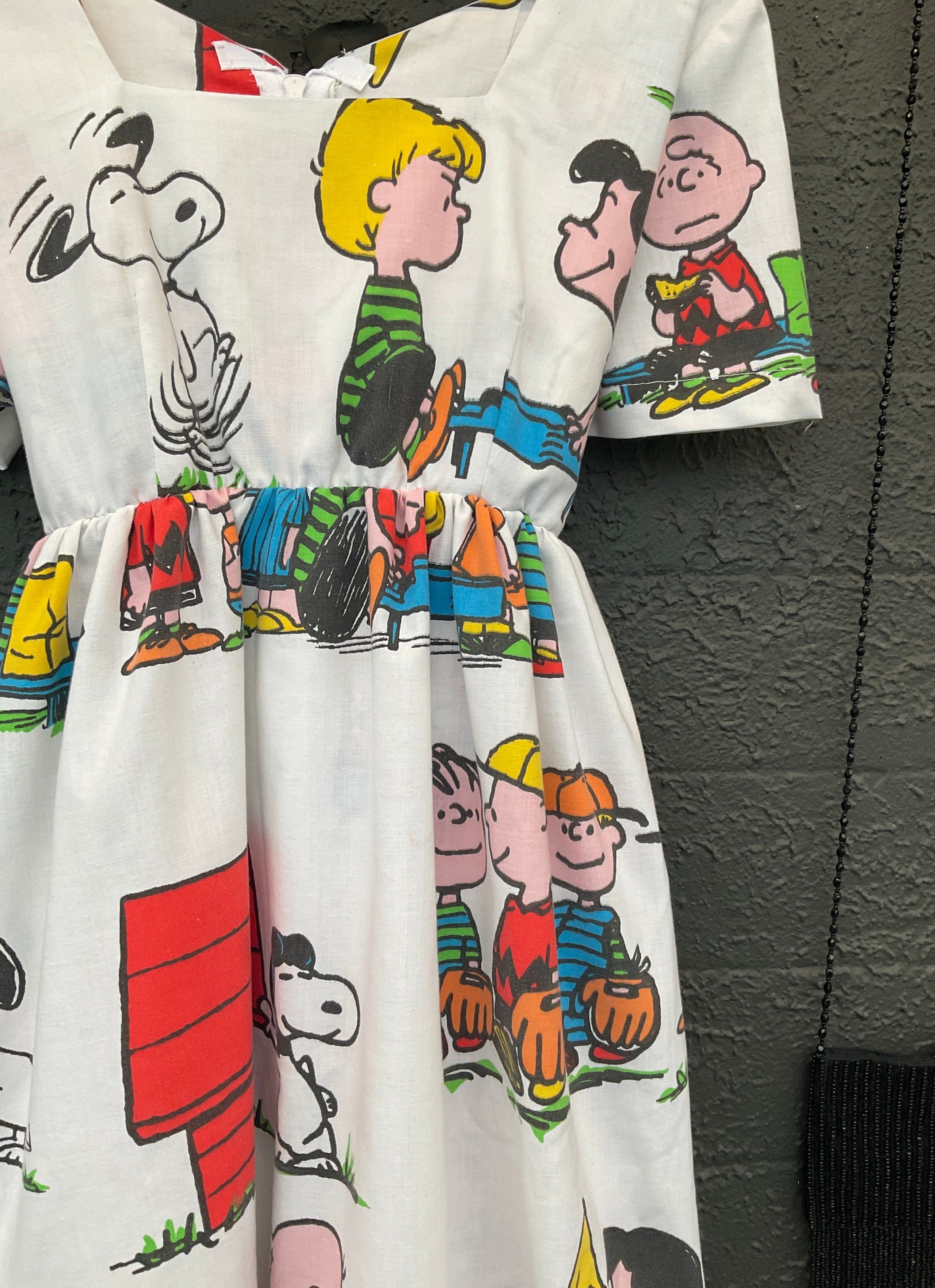 Vintage 70s Rare Snoopy Repurposed Dress | Revival Vintage